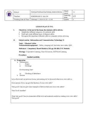 G10 1QTR WEEK7 DAY4 Barredo - Grade: 10 Subject: SCIENCE Quarter ...