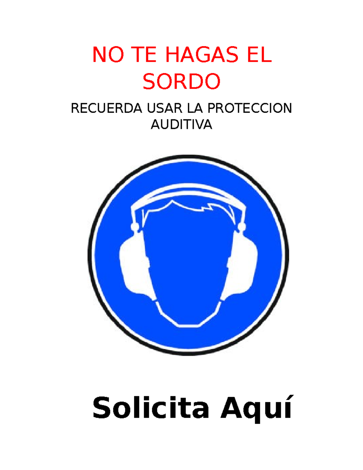 EPP DE Auditivo - elementos de epp - Salud ocupacional - NO TE HAGAS EL ...
