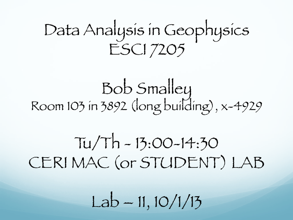Lab 11 2013 - Event Analysis Module, Event Analysis Module, Event ...