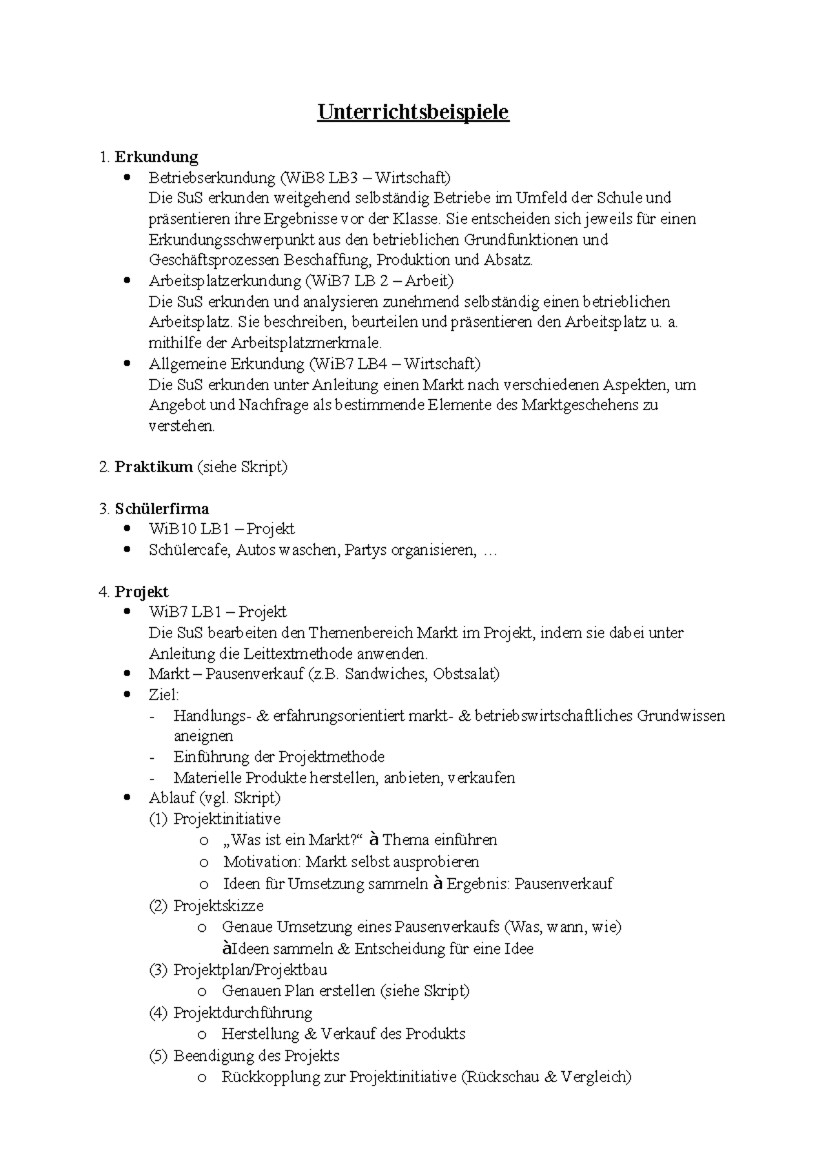 Unterrichtsbeispiele WiB Examen - Unterrichtsbeispiele Erkundung ...
