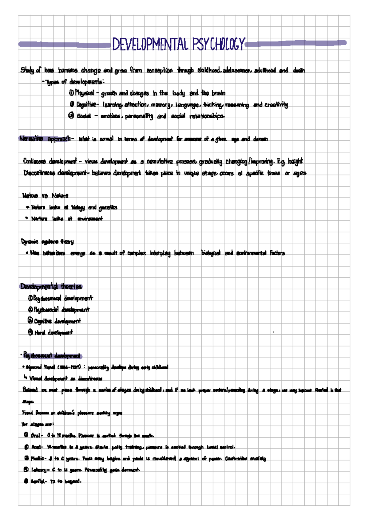 3 Developmental - PSYC 101 - Studocu