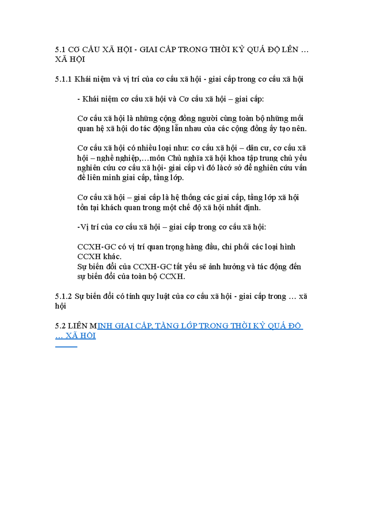 Tailieu - sdvsd - 5 CƠ CẤU XÃ HỘI - GIAI CẤP TRONG THỜI KỲ QUÁ ĐỘ LÊN ...
