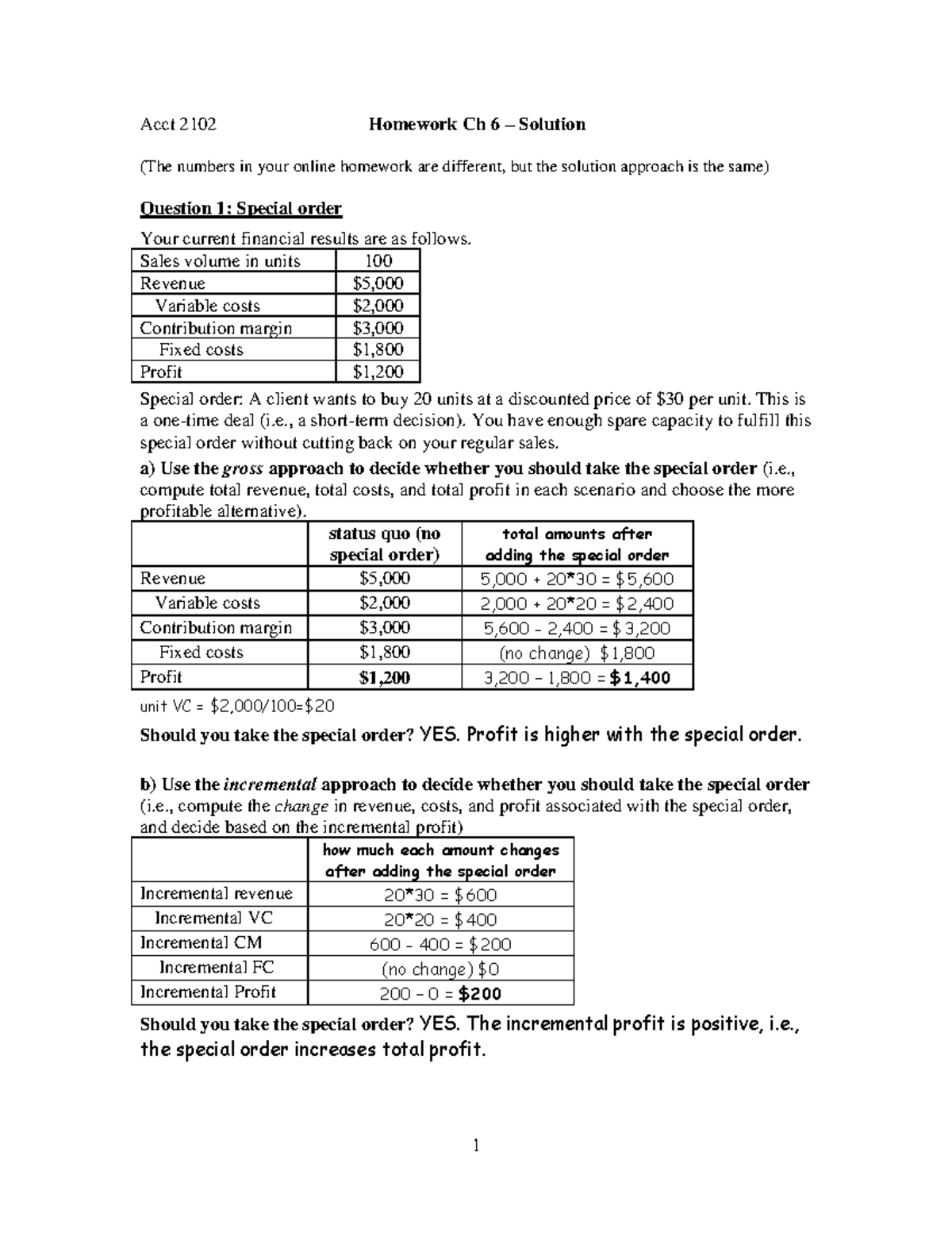 Homework For Accounting 2102 Chapter 6 With Solutions - Homework Ch 6 ...