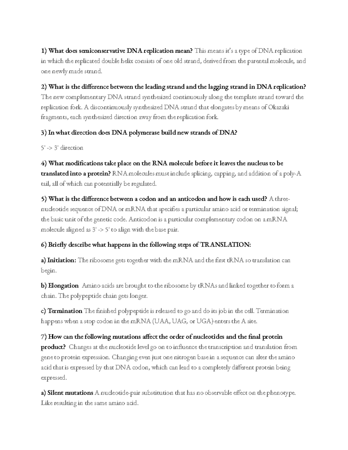 Exam 5 final Exam Review Sheet Biology What Does Semiconservative exam-5-final-exam-review-sheet-biology-what-does-semiconservative