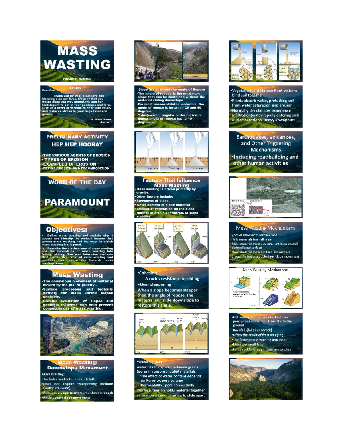 Learning materials - notes - Bachelor of Secondary Education - Studocu