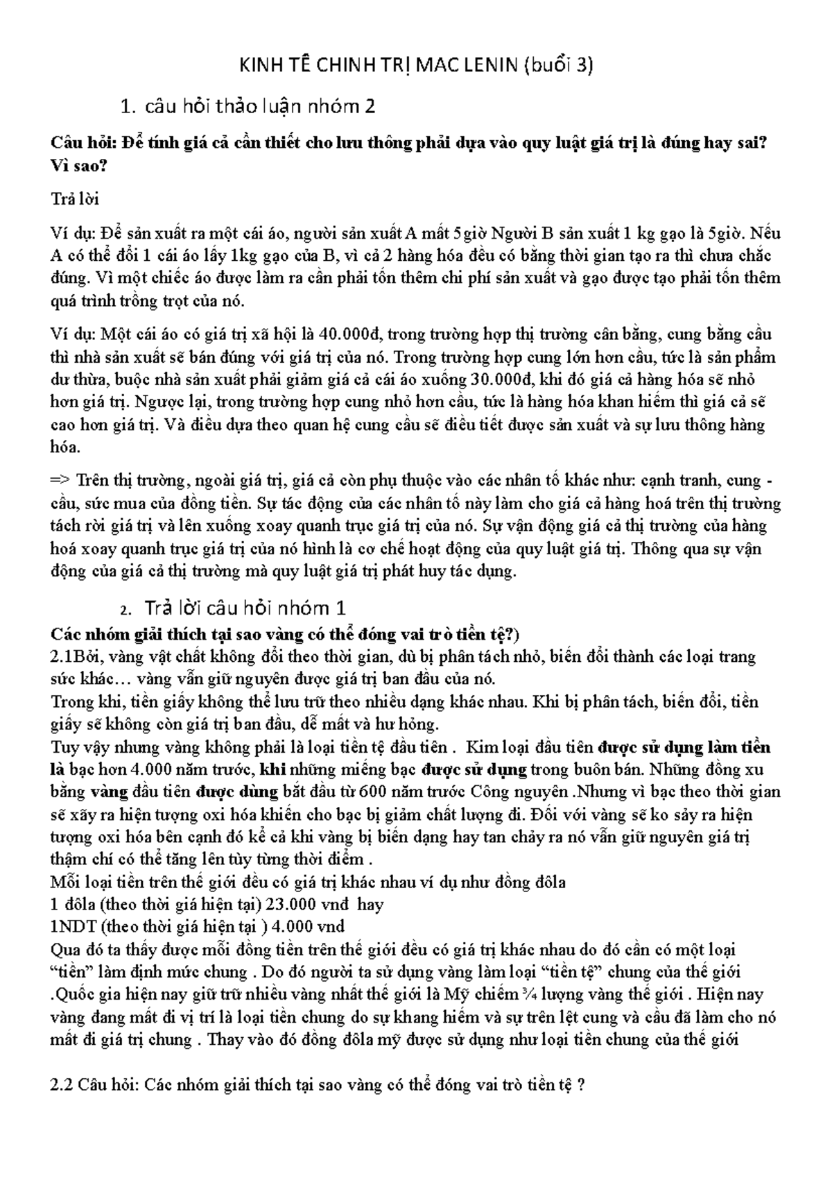 Chuẩn bị buổi 4 - nbfg gfvvyghvh hyvy yvgr f6ytvg - KINH TẾẾ CHINH TR ...