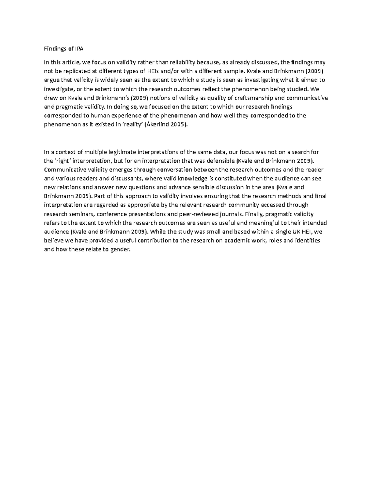 Findings of IPA - Assignment - Findings of IPA In this article, we ...