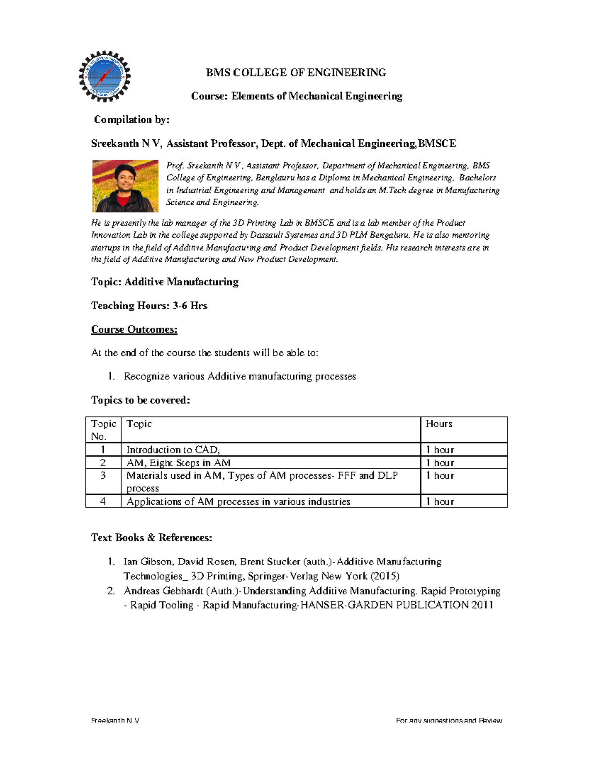 408236397 Additive Manufacturing Lecture notes and Scheme for EME 1 pdf ...