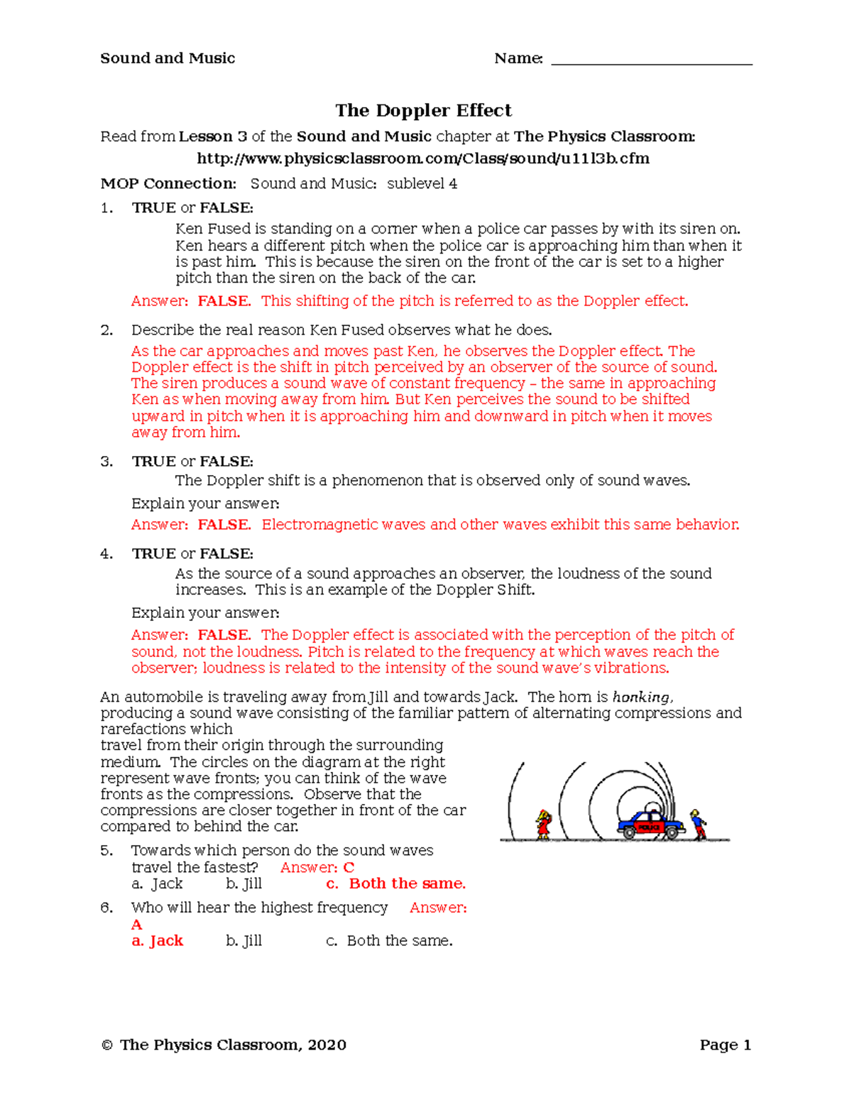 Anssound 5 - Dndjd - Sound and Music Name: The Doppler Effect Read from ...