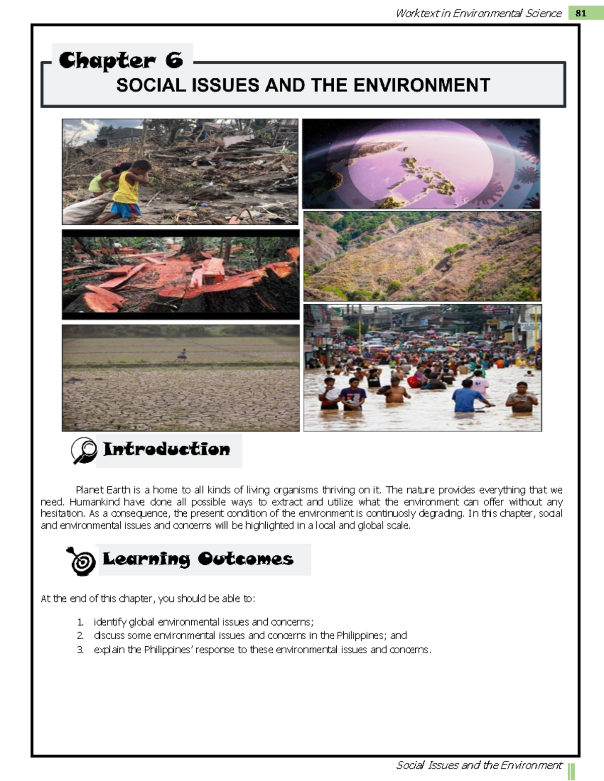 Appendix K Chapter 6 Social Issues the Environment - Planet Earth is a ...