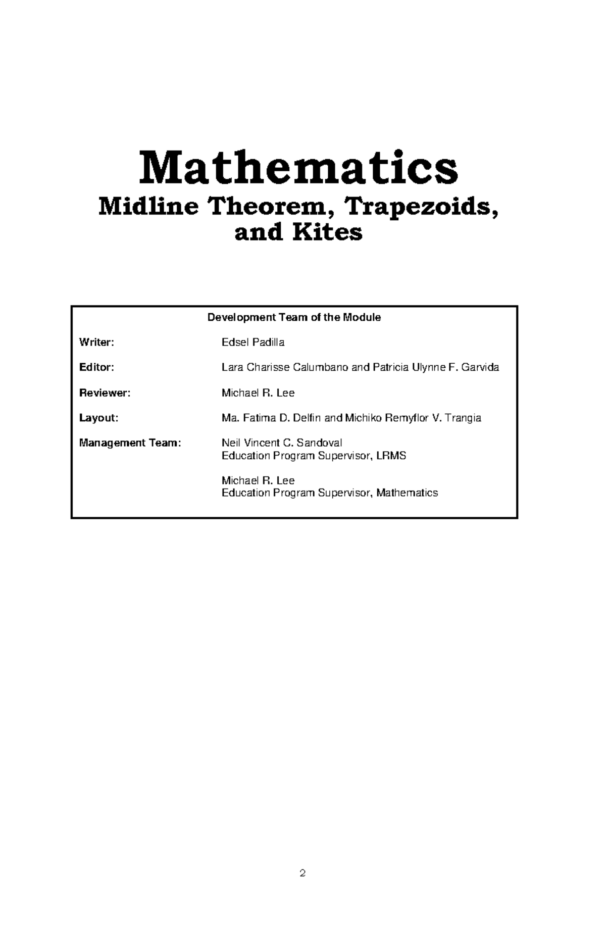 Math Lesson 3 Midline Theorem Trapezoids And Kites Development Team math-lesson-3-midline-theorem-trapezoids-and-kites-development-team