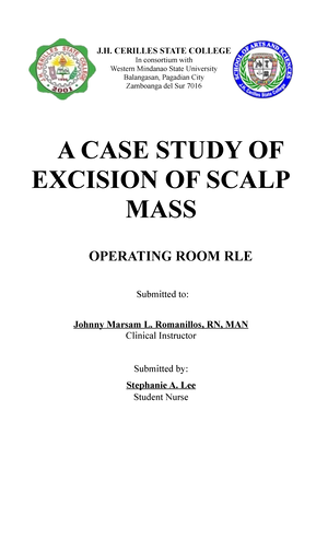 Excision OF Scalp MASS - DEFINITION OF TERMS Actinic Keratoses - (also ...