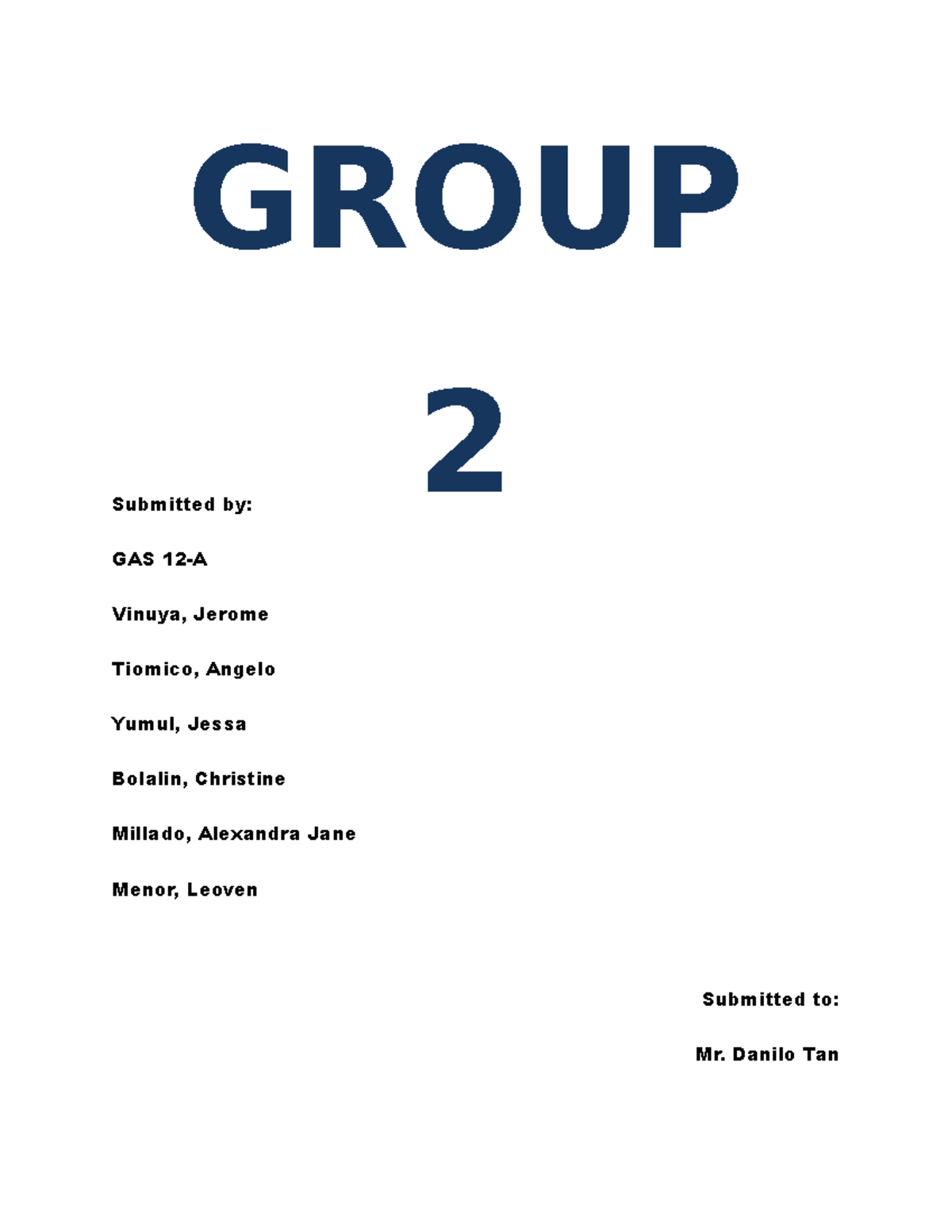 Hard copy report economics - Submitted by: GAS 12-A Vinuya, Jerome ...