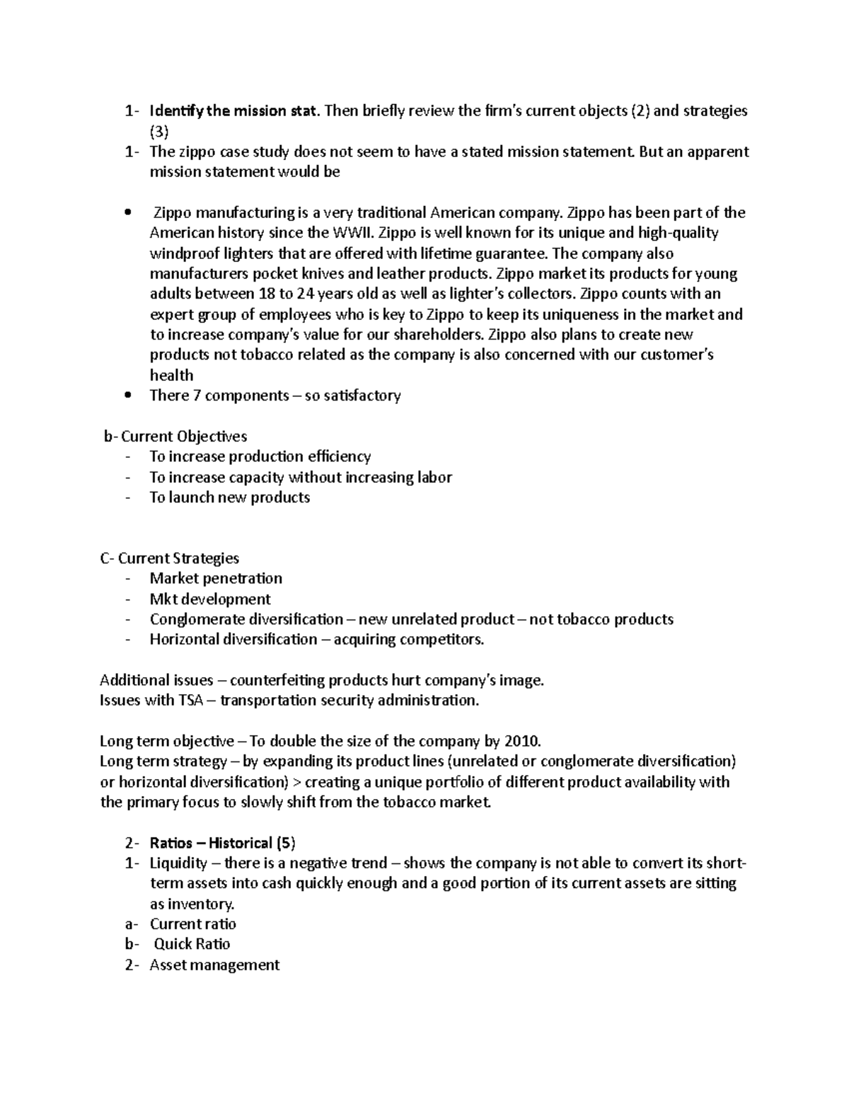 Capstone - Zippo - Practice - 1- Identify the mission stat. Then ...