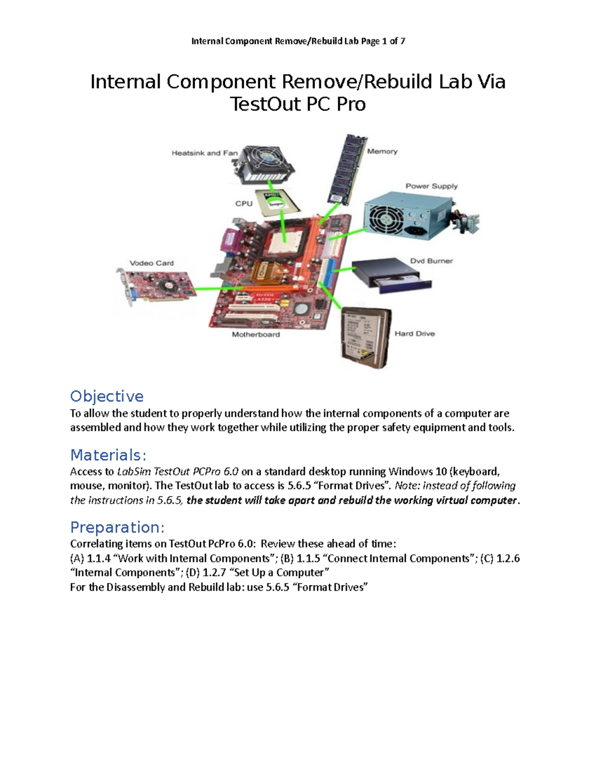 Internal Components-Removal-Rebuild-Test Out - Internal Component ...
