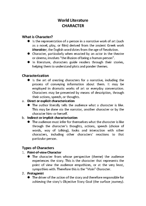 Bayna, Trixia Mae N. (31-BSA-01) - Activity (World Literature) - Bayna ...