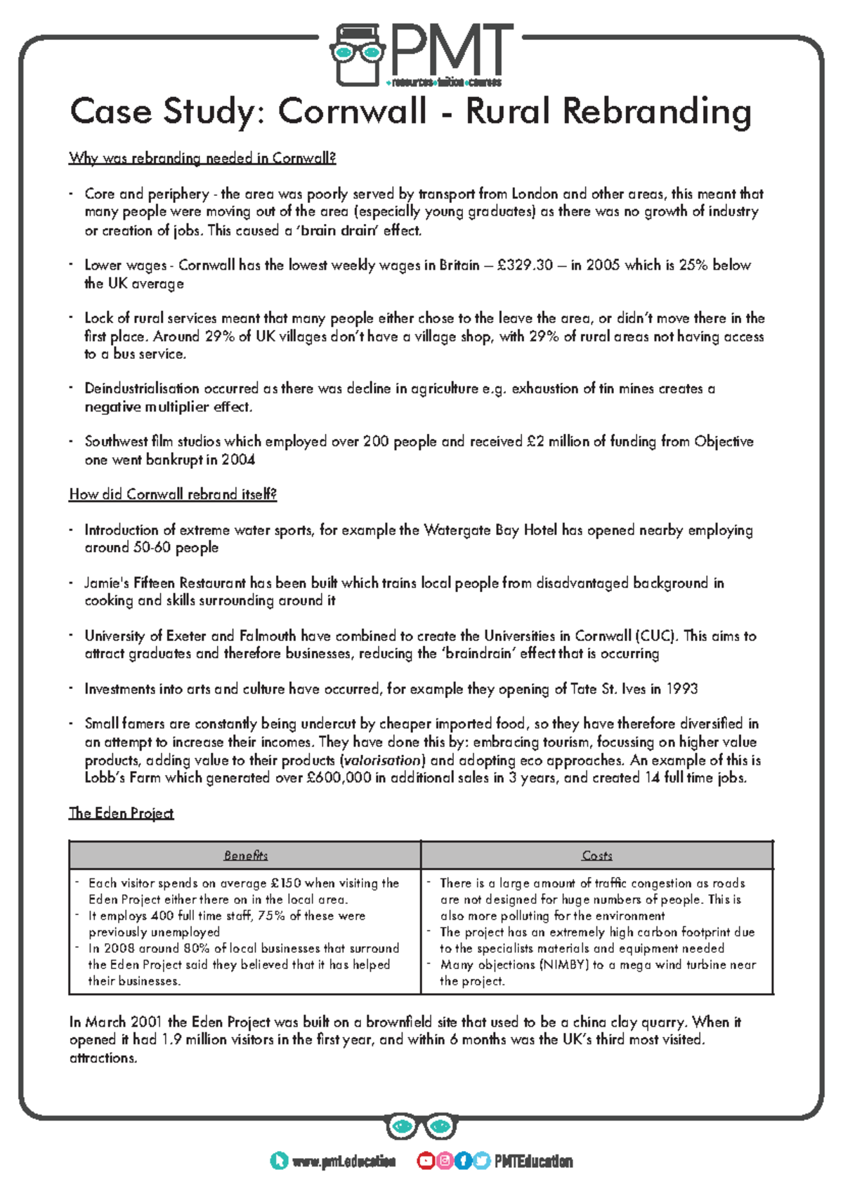 Cornwall rural rebranding - pmt - Case Study: Cornwall - Rural Rebranding Why was rebranding ...