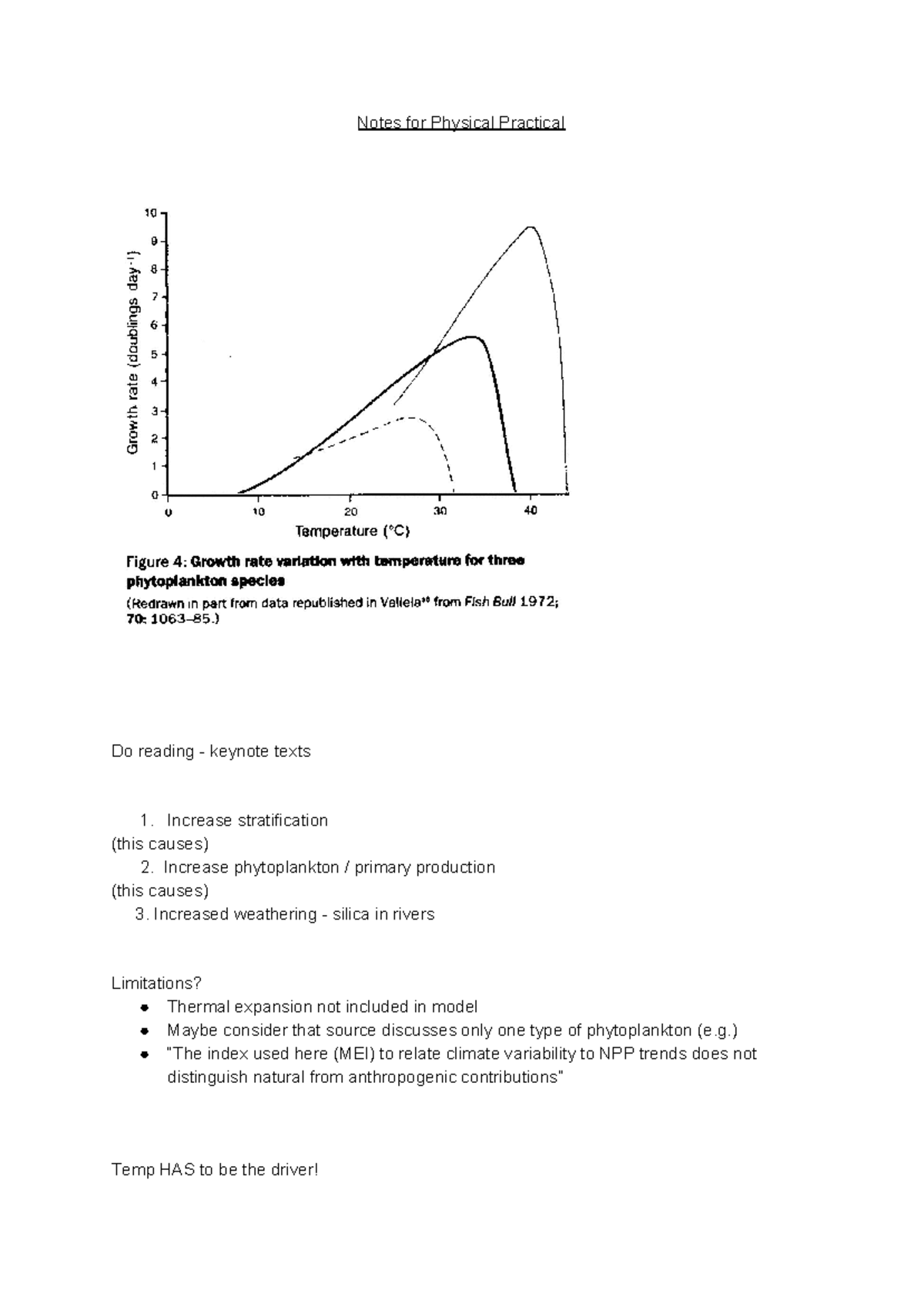 Notes for the Physical geography practical - Notes for Physical ...