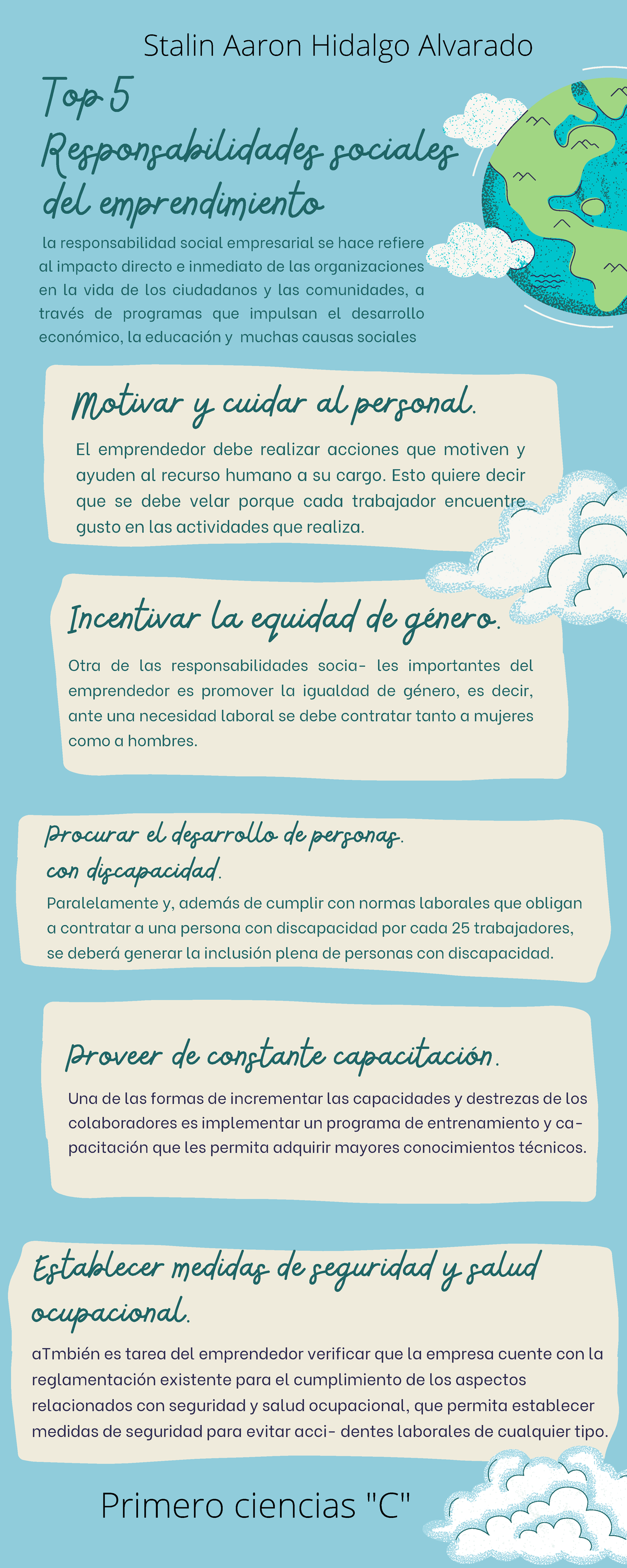 Azul Líneas Cambio Climático Medioambiente Infografía - Top 5 ...