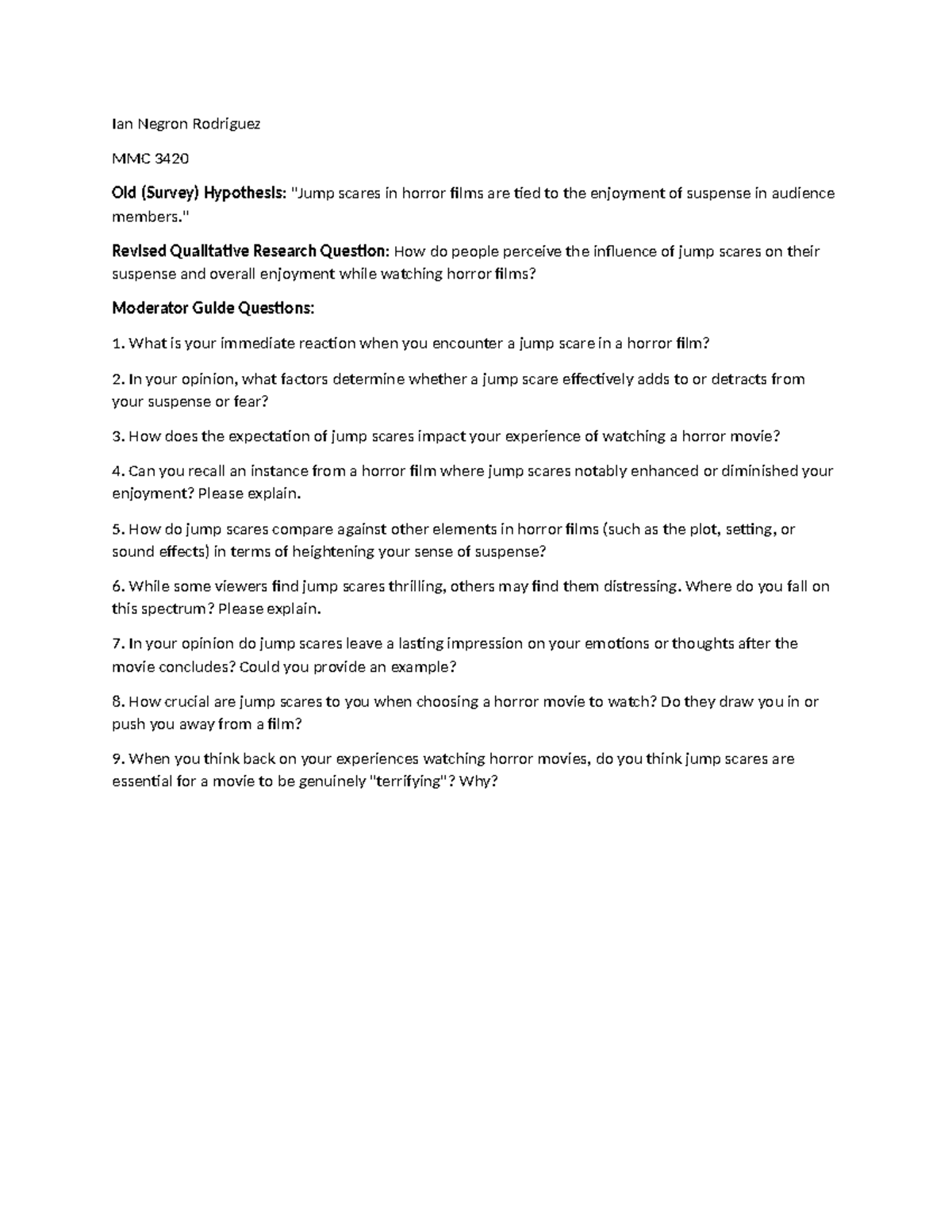 Activity 5 MMC 3420 - Ian Negron Rodriguez MMC 3420 Old (Survey ...