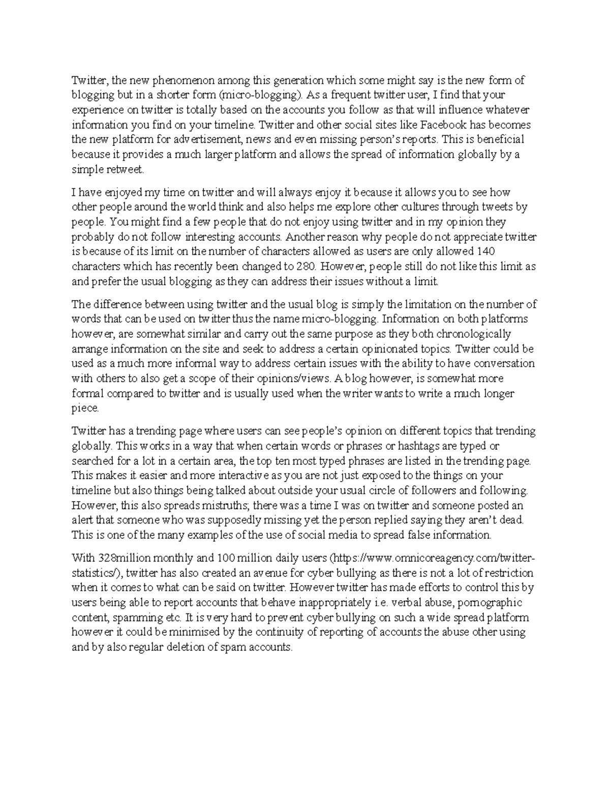 Twitter - Grade: A - Twitter, the new phenomenon among this generation ...