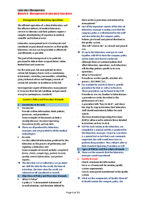 AUBF reviewer - Modules 1-3 Notes in Analysis in Urine and Body Fluids ...