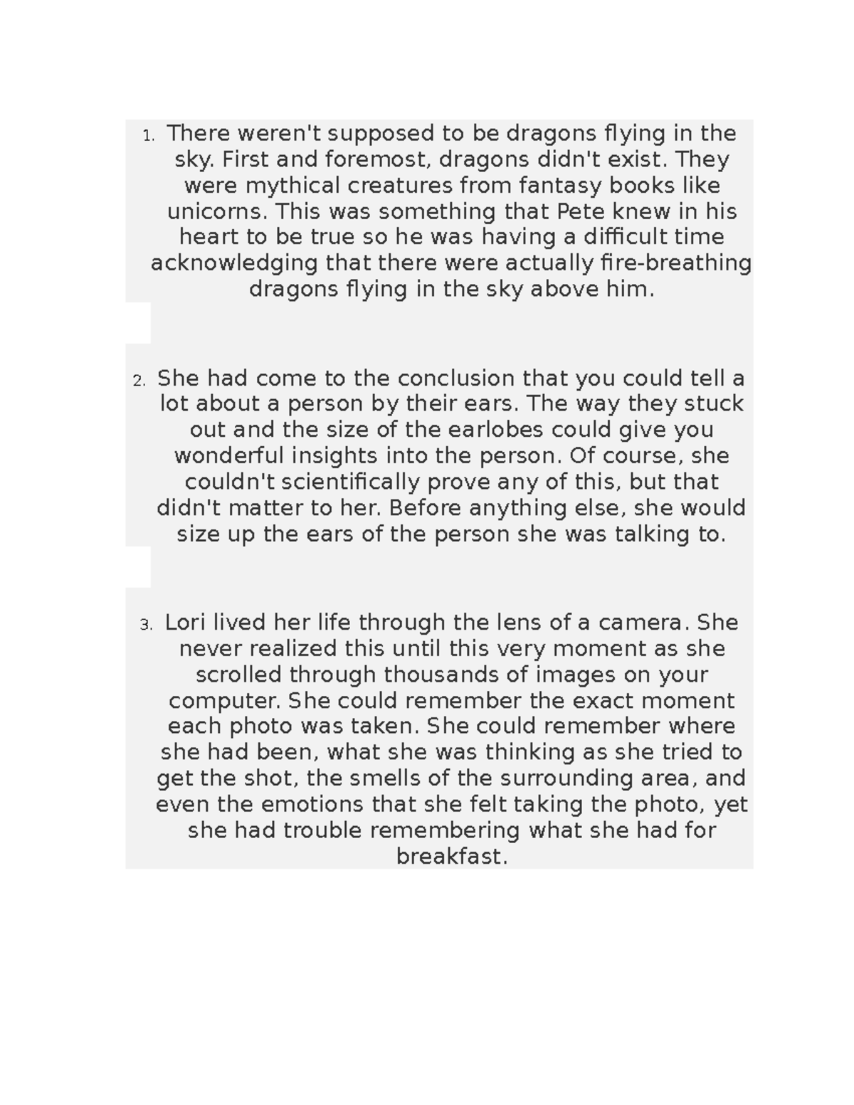 D2 - Essays - There weren't supposed to be dragons flying in the sky ...