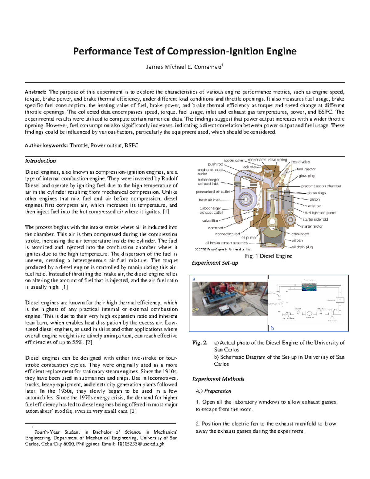 MElab 3 CI-Engine - Performance Test of Compression-Ignition Engine ...