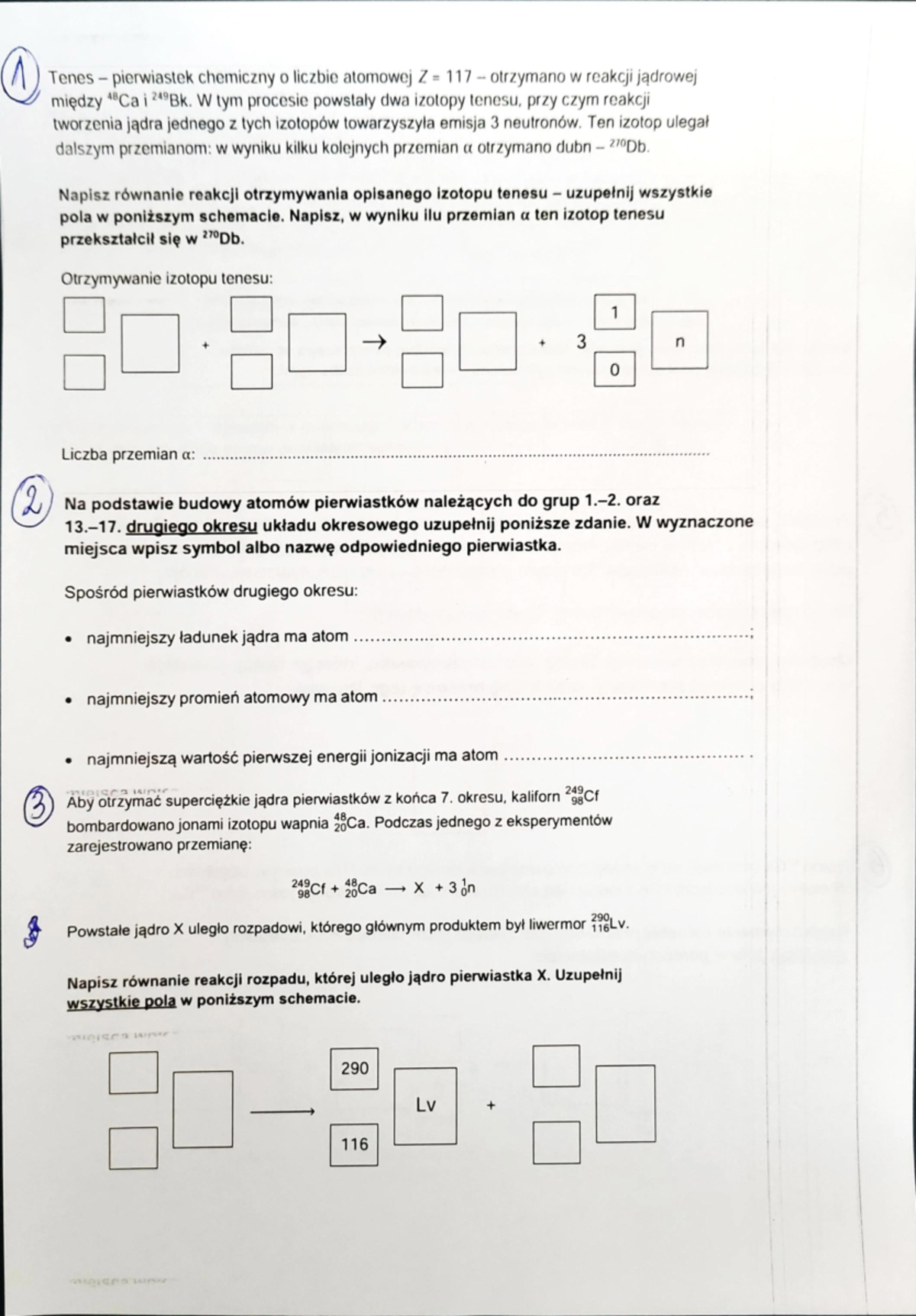 2 Promieniotwórczość CKE - Chemia - Zakres rozszerzony - Studocu