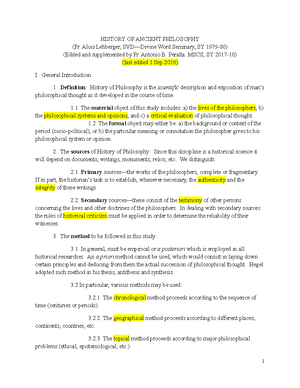 History OF Philosophy (Classical, Stumpf) - CLASSICAL PHILOSOPHY ...