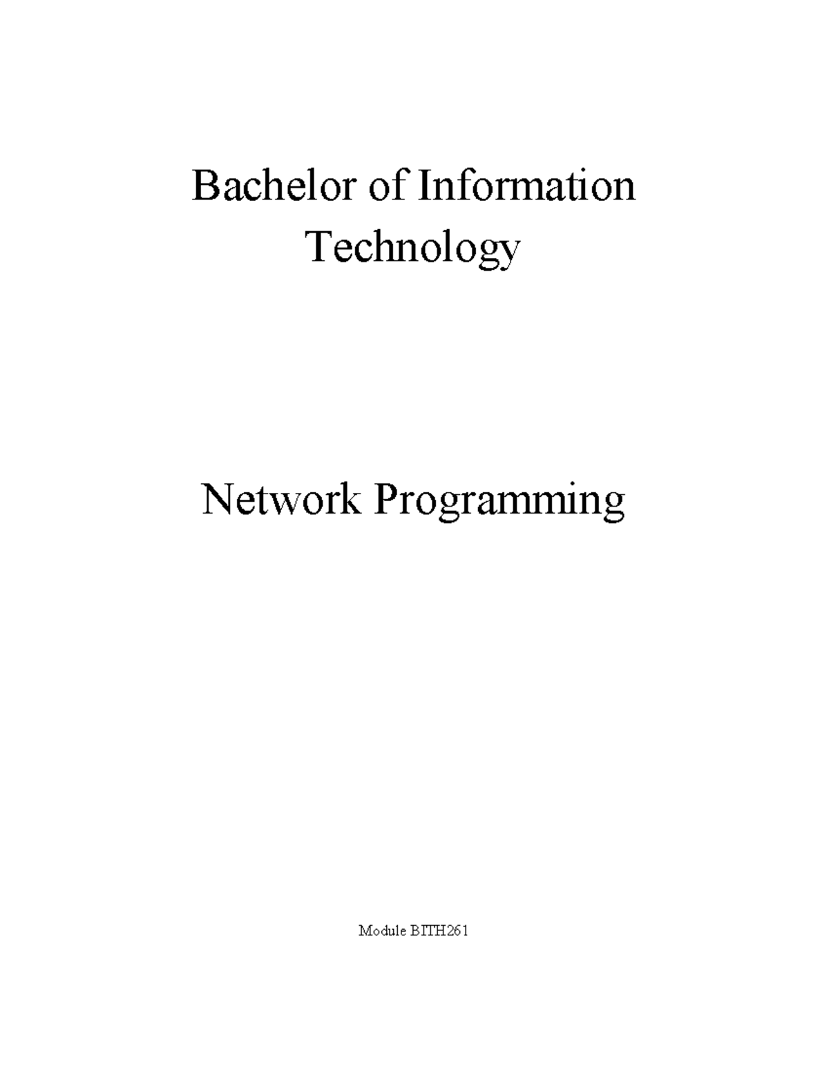 BITH261 - Information Technology Assignments questions and solutions ...