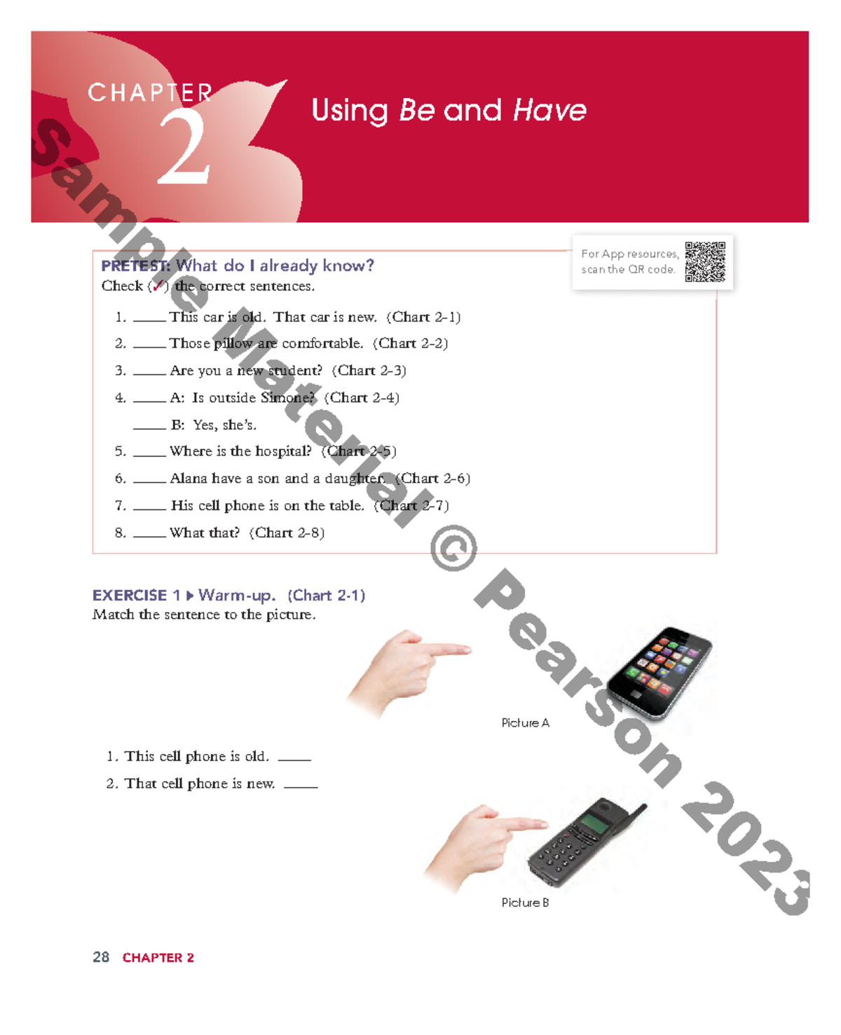 Basic English grammar Student Book - C H A P T E R Using Be and Have 2 ...