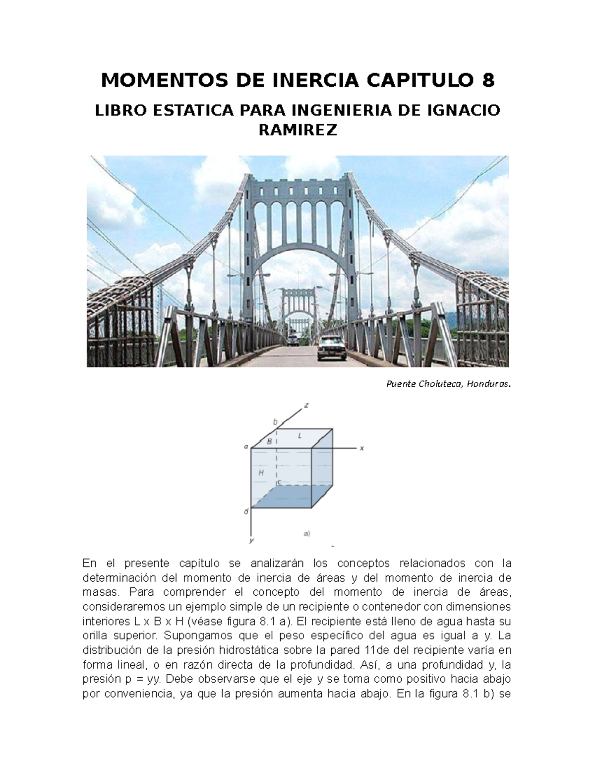 Momentos DE Inercia Capitulo 8 Grupo#7 - MOMENTOS DE INERCIA CAPITULO 8 ...