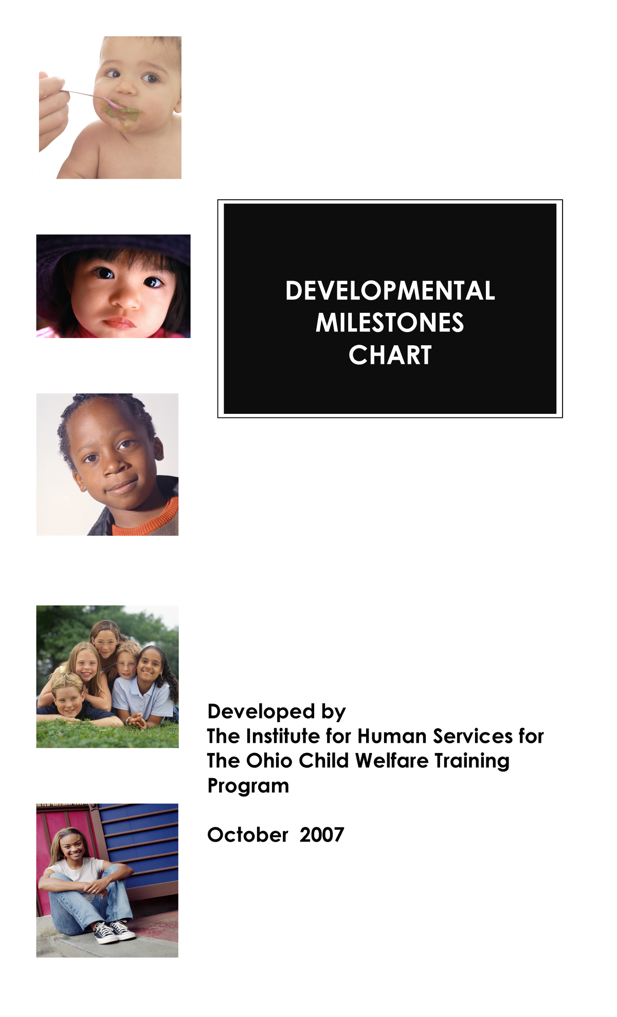 Development Chart for Booklet - DEVELOPMENTAL MILESTONES CHART ...