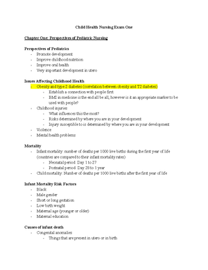 Child health notes - Chapter 16: Health Problems of School Age Children ...