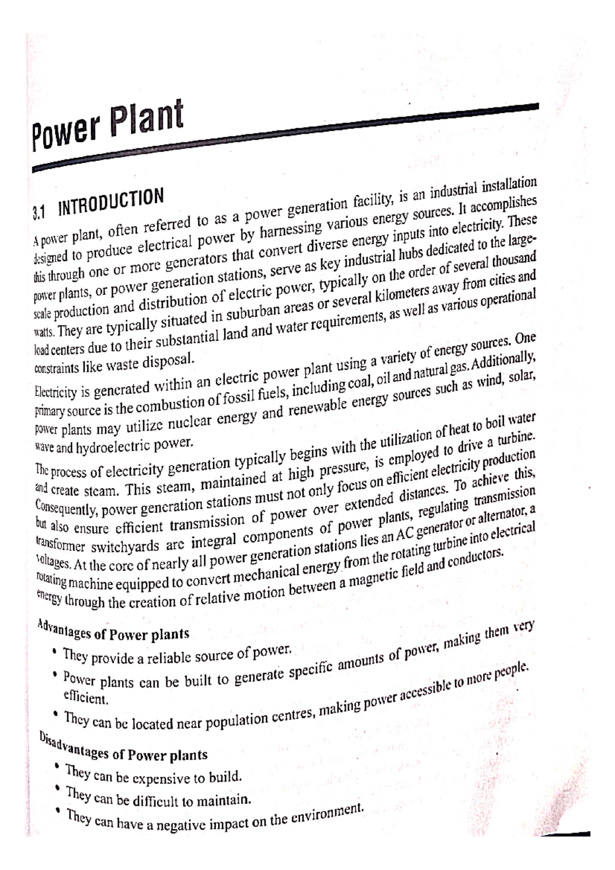 types of power plants and working of drives - Power Plant 3 ...