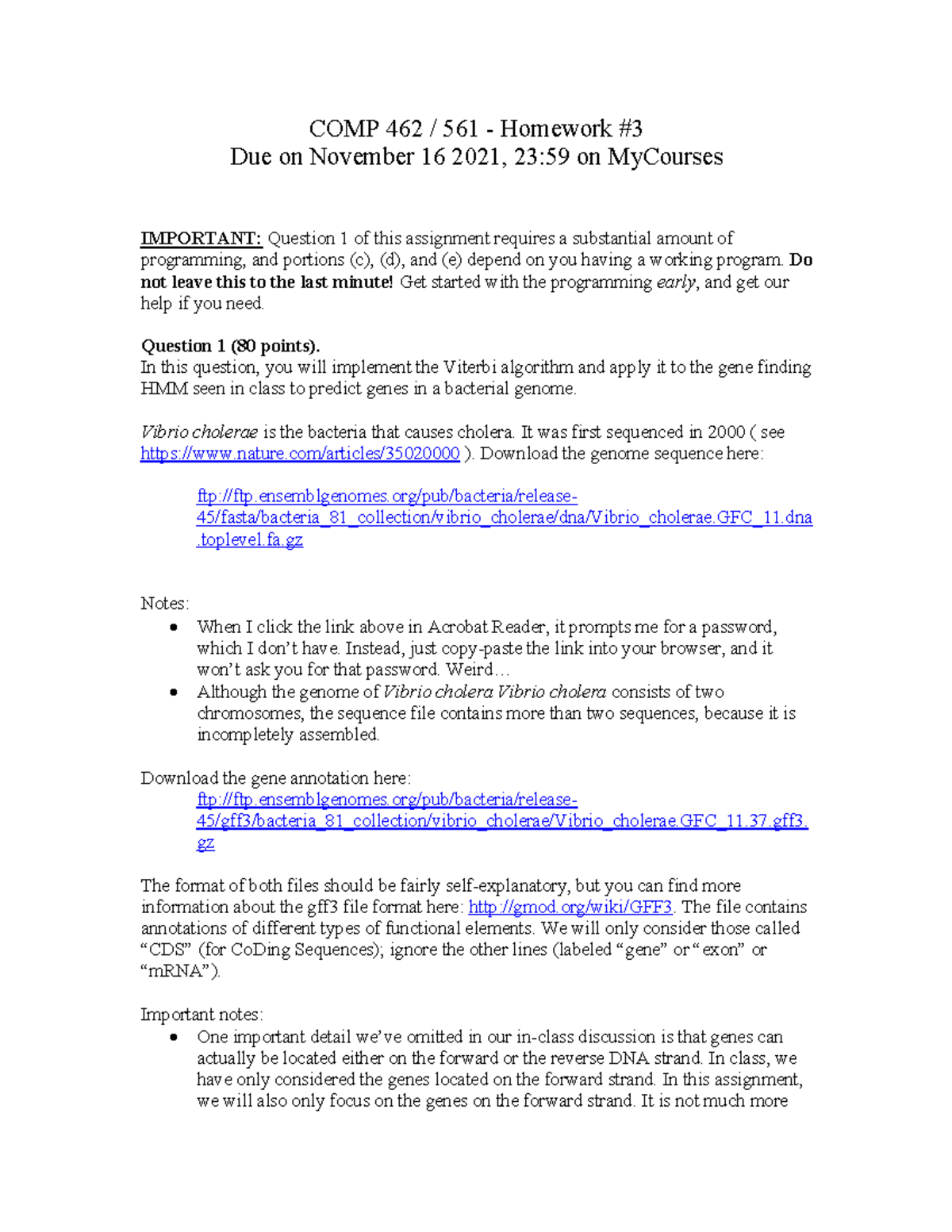 COMP462 Homework3 2021 - Comp 462 - McGill - Studocu