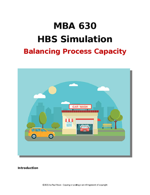Balancing Process Capacity - How to Play - How to Play Slides Decide how to allocate your entire ...
