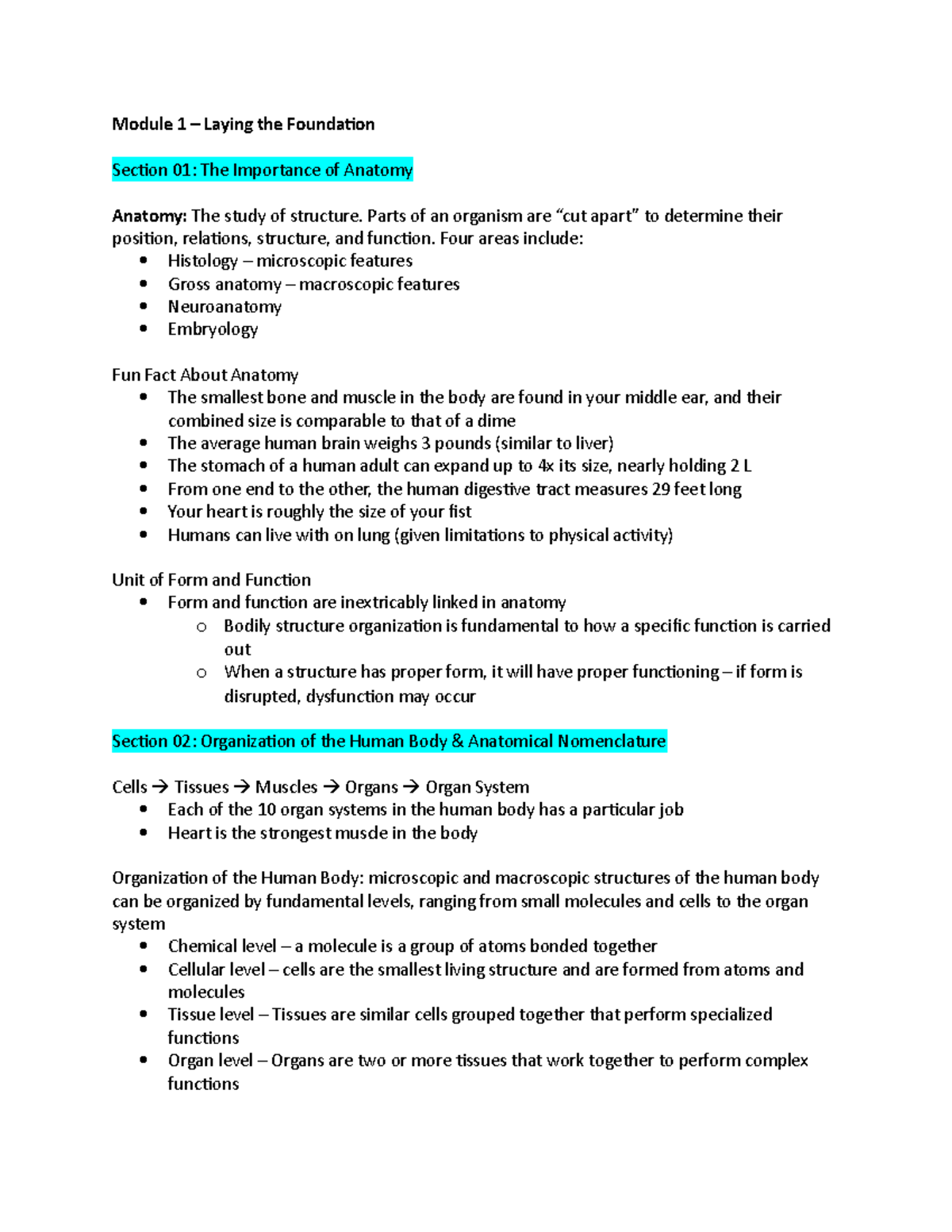 Module 1 - Laying the Foundation - Module 1 – Laying the Foundation ...