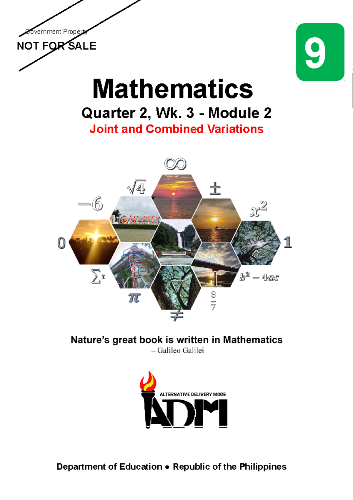 Math9 Q2 Mod2 Wk 3 Joint And Combined Variations Version 2 - NOT ...