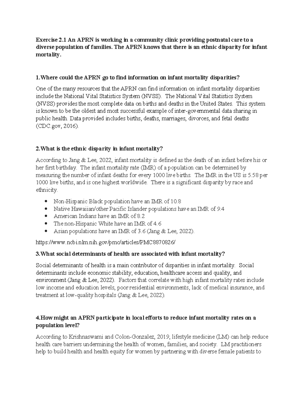 Epidemiology week 1 - Week 1 assignment - Exercise 2 An APRN is working ...