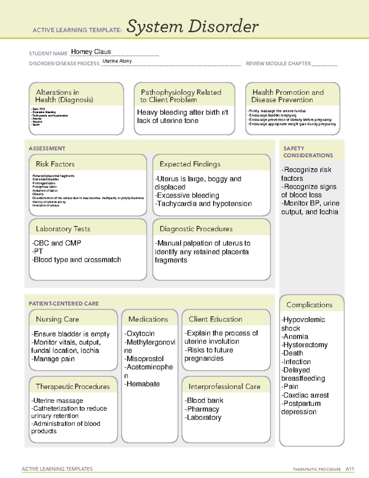 Uterine Atony PPT Postpartum Hemorrhage PowerPoint Presentation ID
