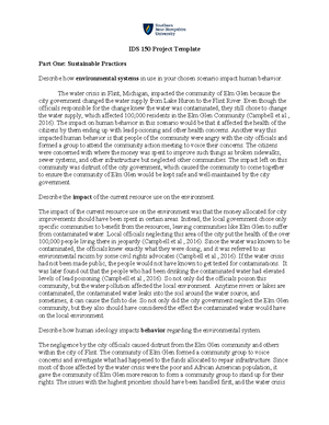 IDS 150 Project Template - IDS 150 Project Template Part One ...