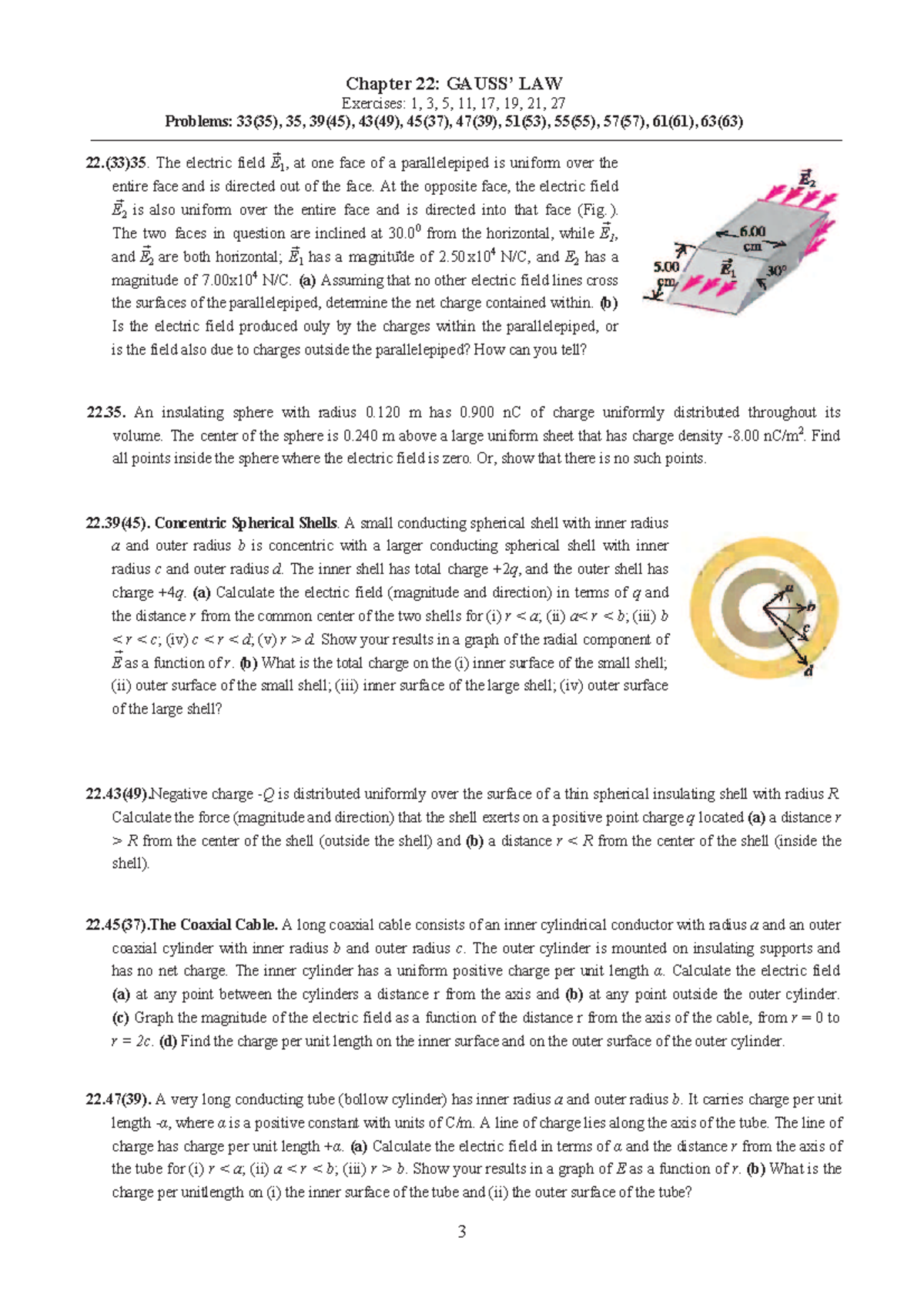 Assignments of Physics II - PH1026 - Chapter 22-Week 2 - Chapter 22 ...