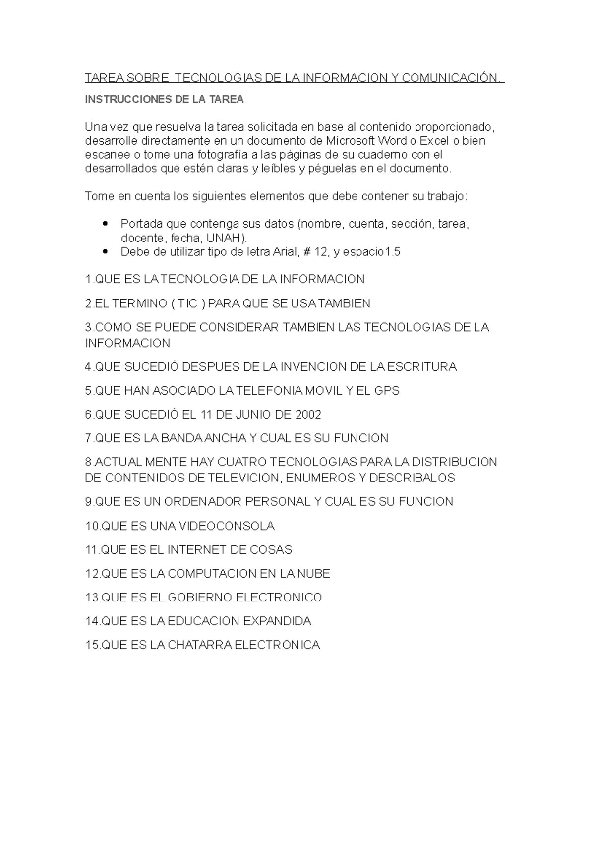 Tarea # 2.4 Tecnologias DE LA Informacion - TAREA SOBRE TECNOLOGIAS DE ...