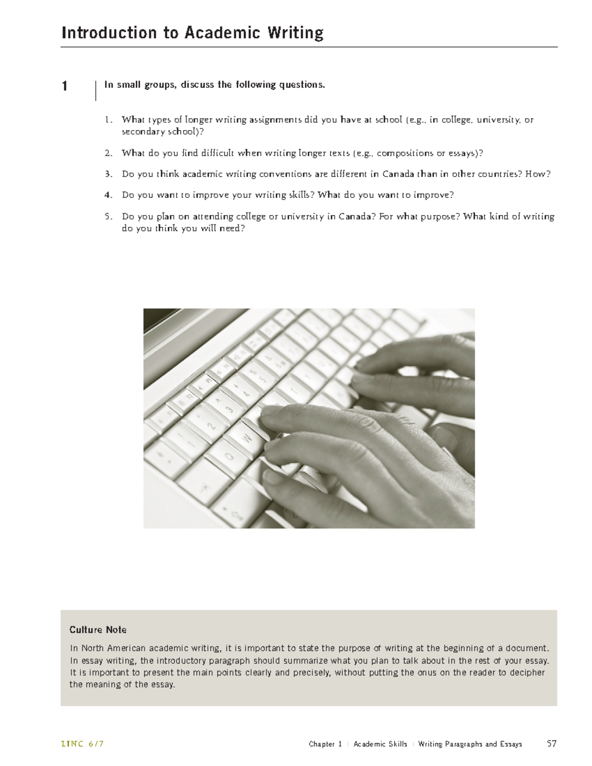 Activities for academic writing(block 3) - Introduction to Academic ...