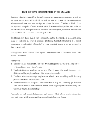 Handout Three Overlapping Generations Models b - HANDOUT THREE OVER ...