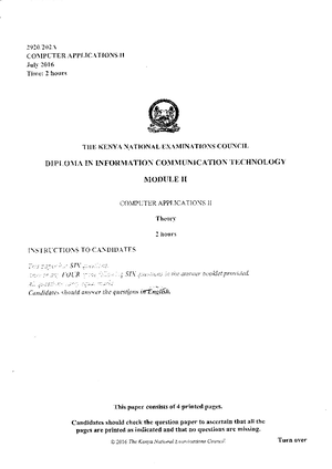 Computer installation notes - COMPUTER INSTALLATION NOTES. Installation ...