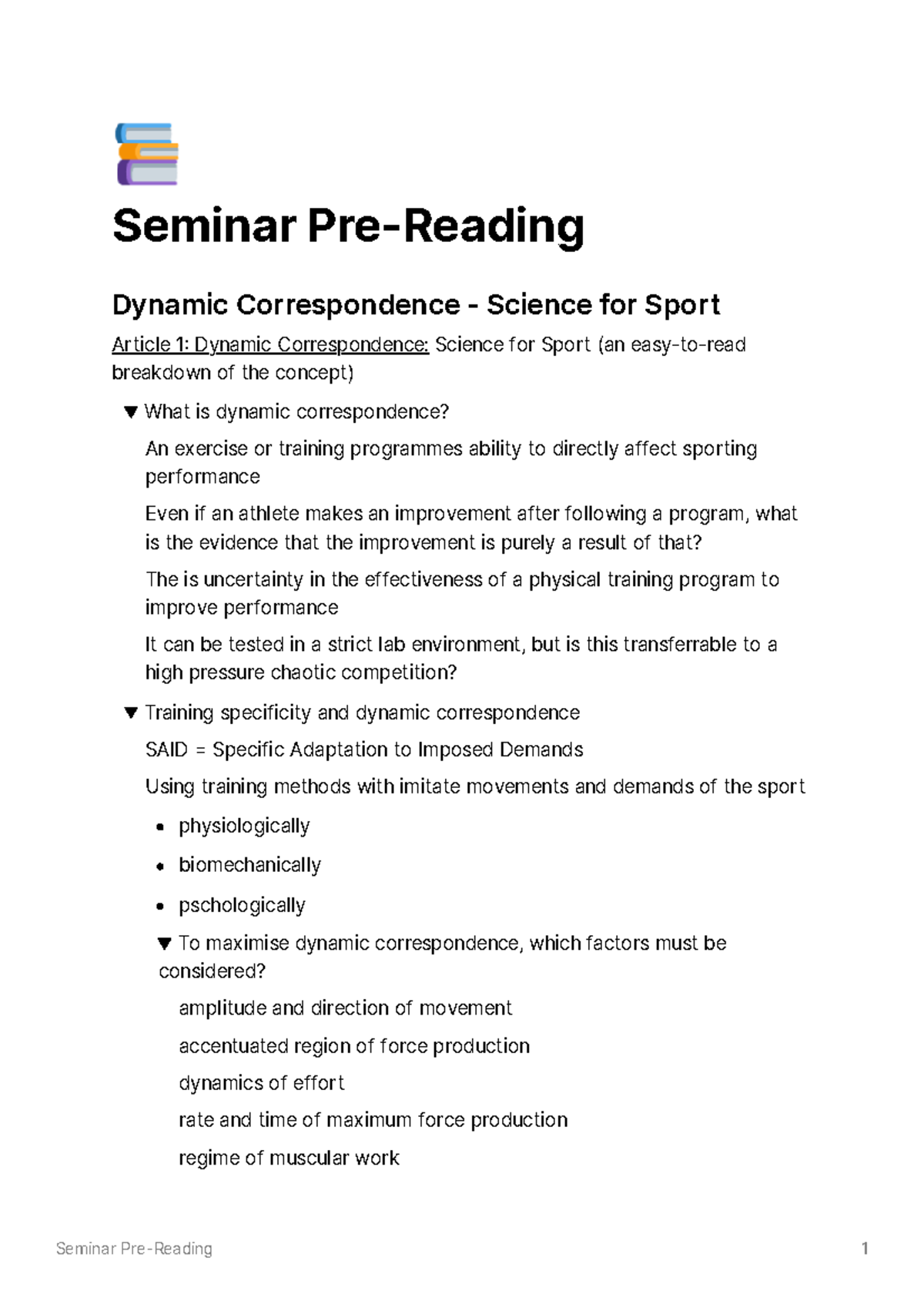 Dynamic Correspondance Seminar Pre-Reading - Seminar Pre-Reading Ԇ ...