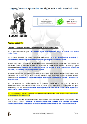 M1L2 - resumen del modulo 1 lectura 2 - Aprender en el siglo 21 ...